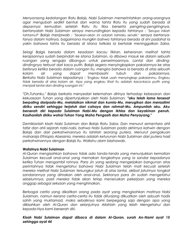 Kisah nabi (tugas annisa) | PDF