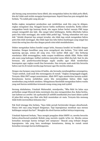 Kisah Nyata Pengorbanan dan Cinta Seorang Ibu | DOCX