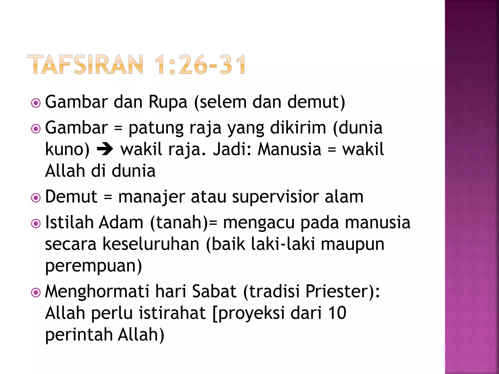 Kisah penciptaan | PPTX