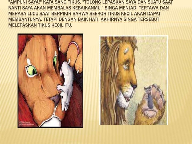 Kisah Singa dan Tikus | PPT | Free Download