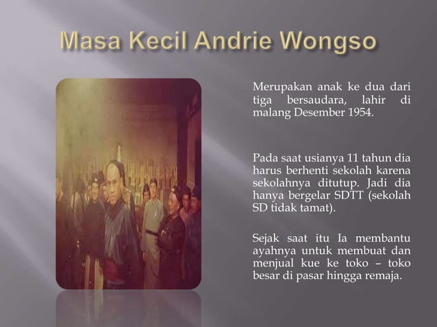 Kisah sukses andrie wongso | PPTX