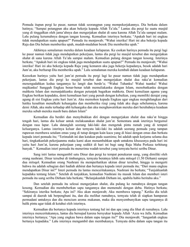 Kisah Taubatnya Orang Majusi. dapat untuk sebuath pengalaman sejarah | DOCX