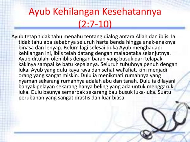 Kisah tentang ayub | PPTX