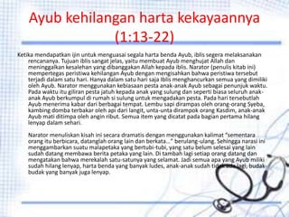 Kisah tentang ayub | PPTX