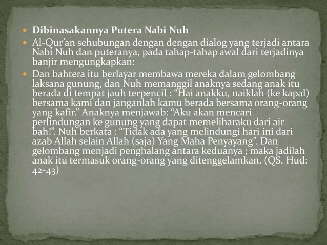 Kisah tentang nabi nuh | PPTX