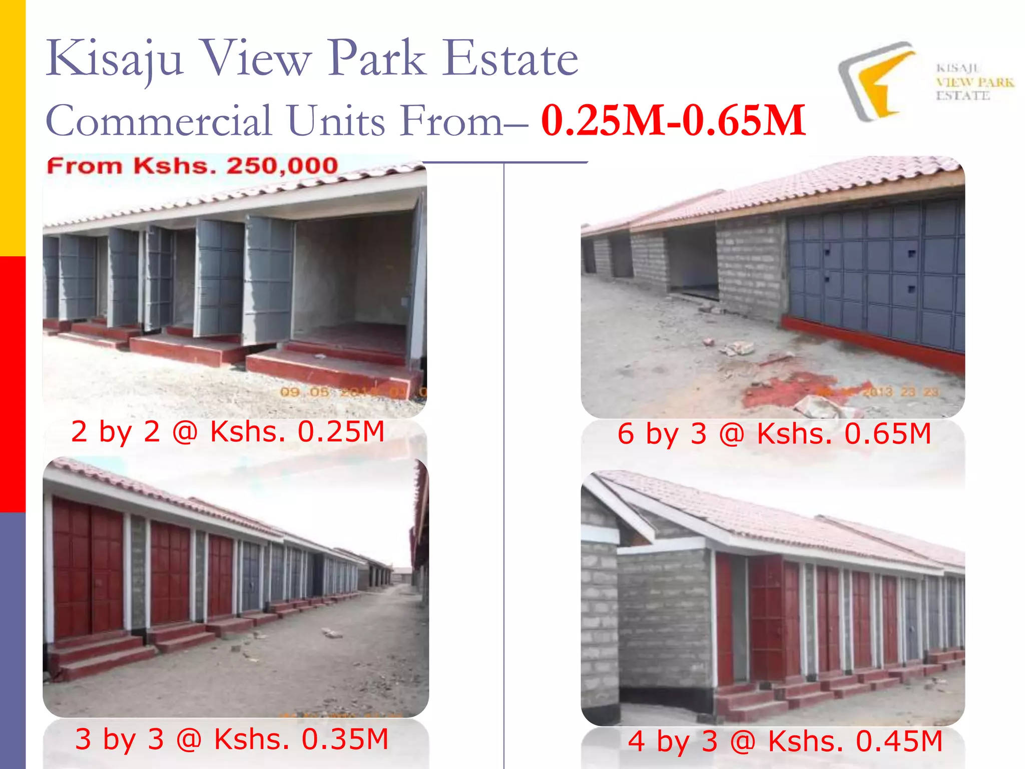 Kisaju view park estate project presentation.2014