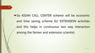 Kisan call center and agribusines clinic | PPTX