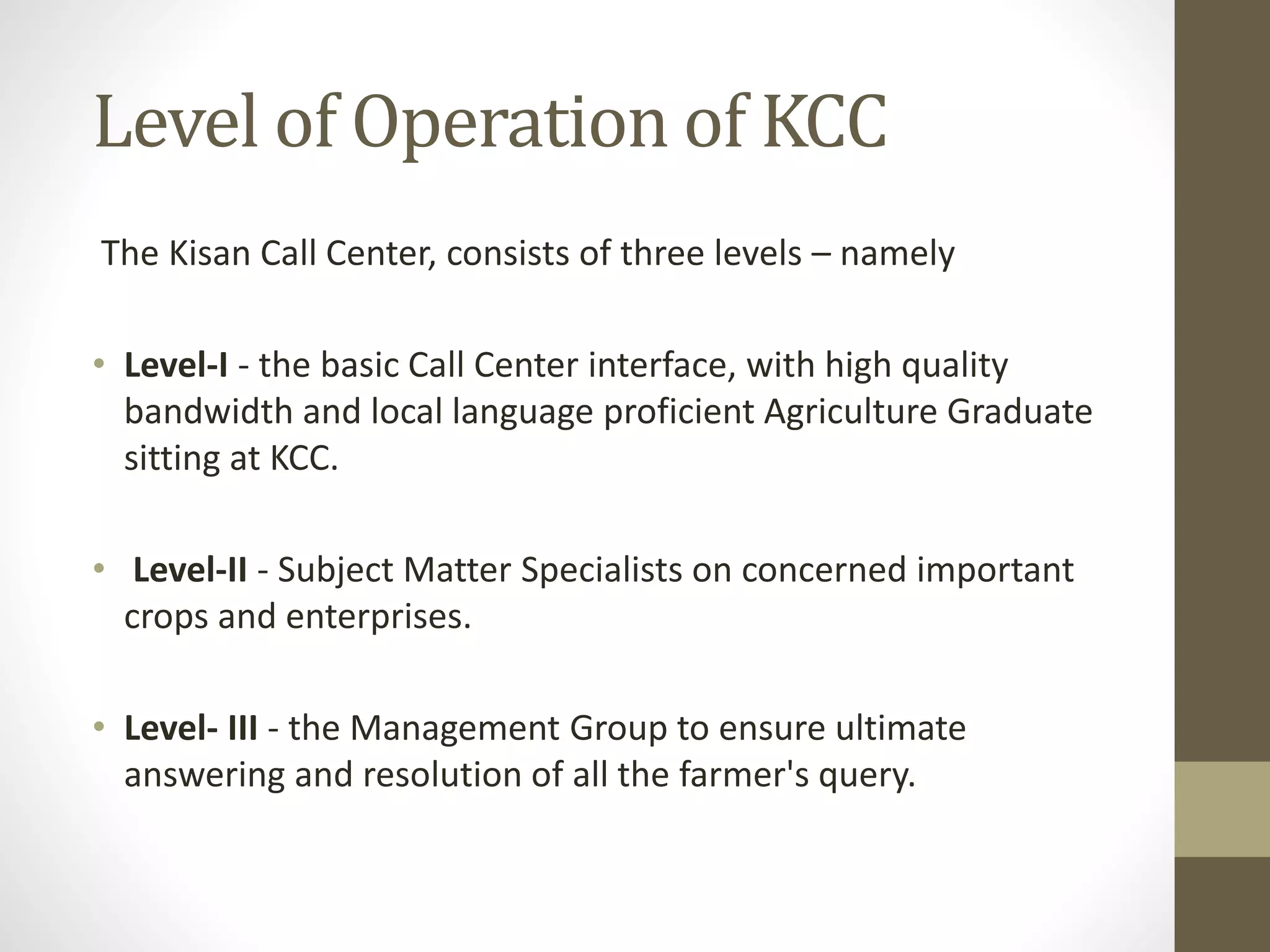 Kisan call centre | PPTX