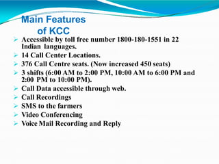 Kisan call centres | PPTX