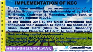 Kisan Credit Card | किसान क्रेडिट कार्ड | KCC Scheme and Loan Limit Assessment | PPTX