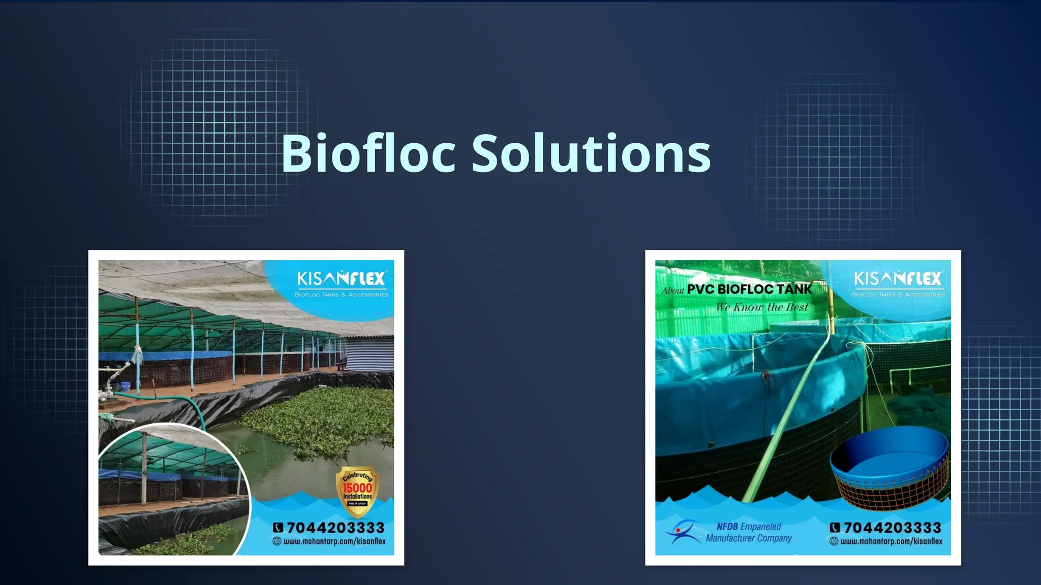 Kisanflex biofloc tanks & accessories pumps | PPTX