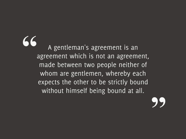 Gentleman's Agreement | PDF