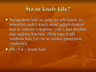 Kisele kiše | PPT