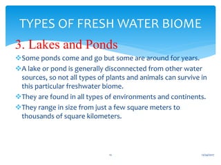 FRESH WATER BIOME | PPTX