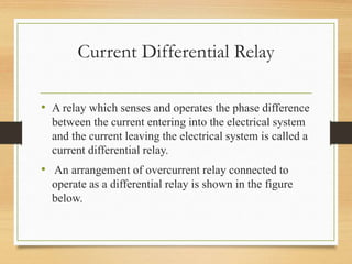 Differential Protection Relay | PPTX | Physics | Science