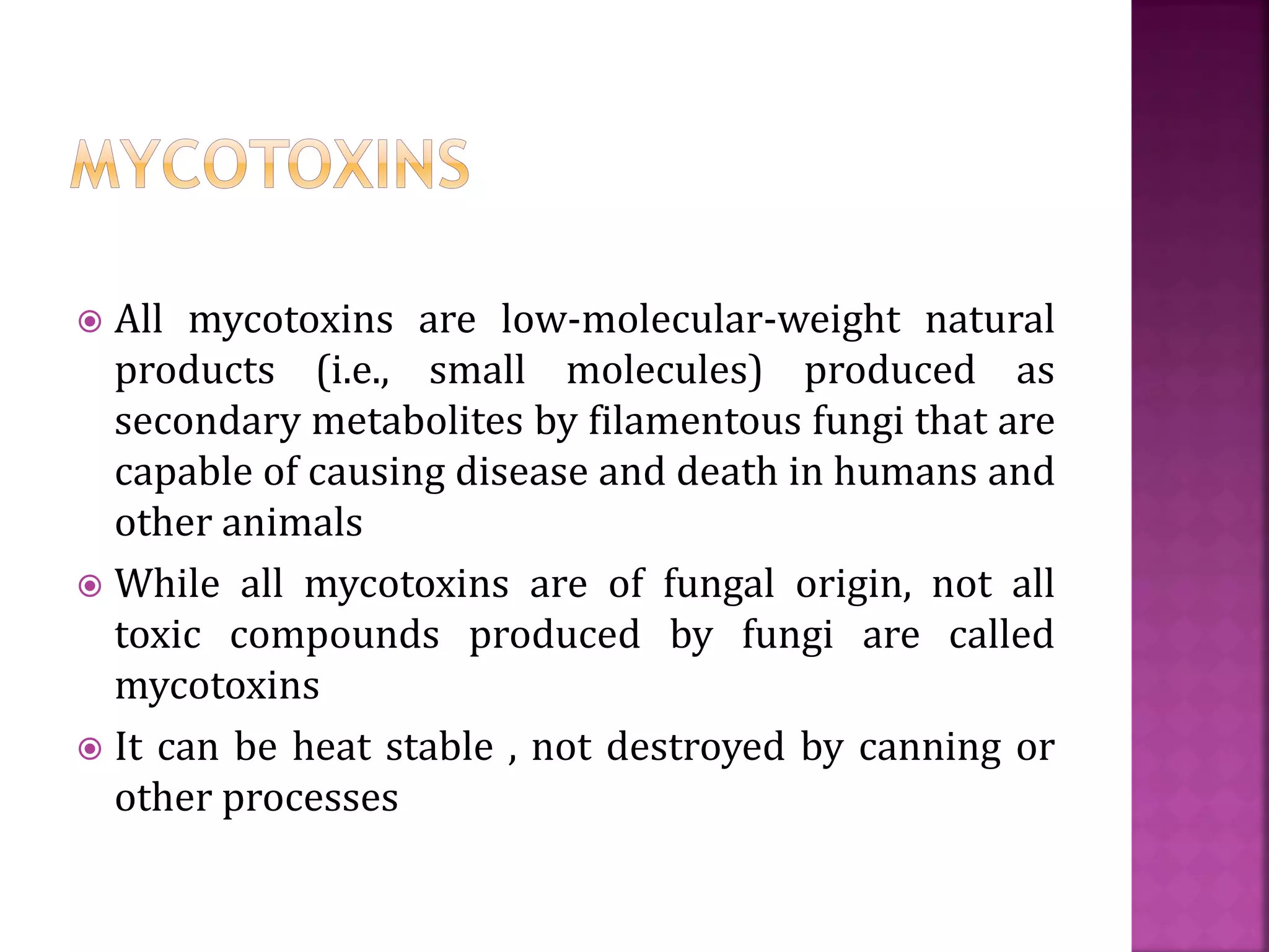 Mycotoxins | PDF | Chemistry | Science
