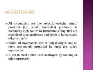 Mycotoxins | PDF | Chemistry | Science
