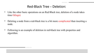 Kishan Kaushik - Red Black Tree Presentation | PPTX