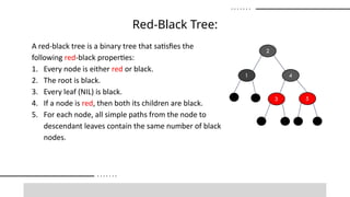 Kishan Kaushik - Red Black Tree Presentation | PPTX
