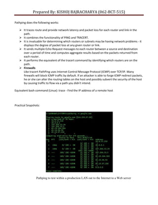 IPv6 examples | PDF | Operating Systems | Computer Software and ...