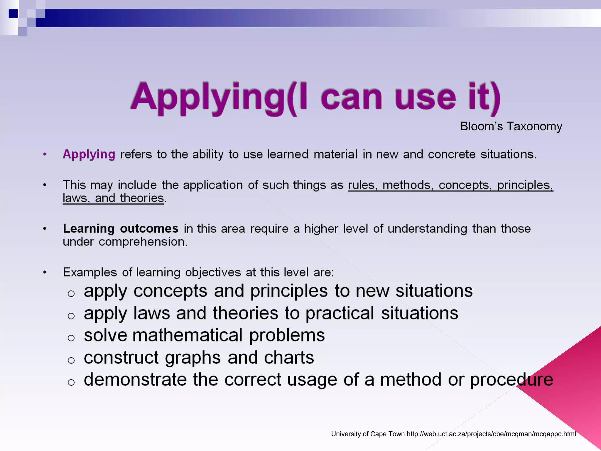 Kishore - blooms taxonomy | PPT