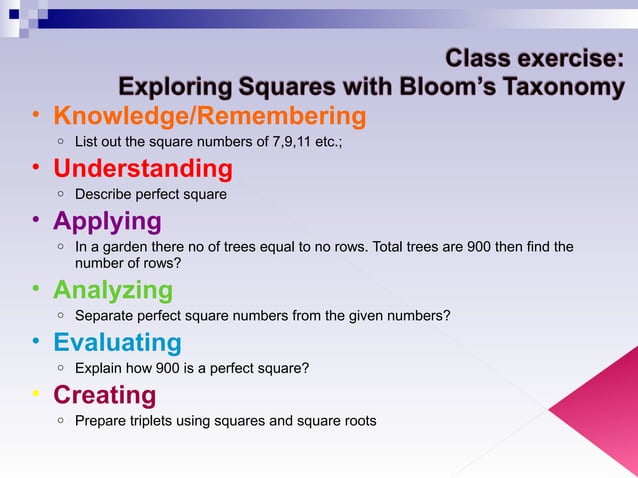 Kishore - blooms taxonomy | PPT
