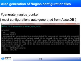Nagios Conference 2012 - Kishore Jalleda - Nagios in the Agile DevOps Continuous Deployment ...