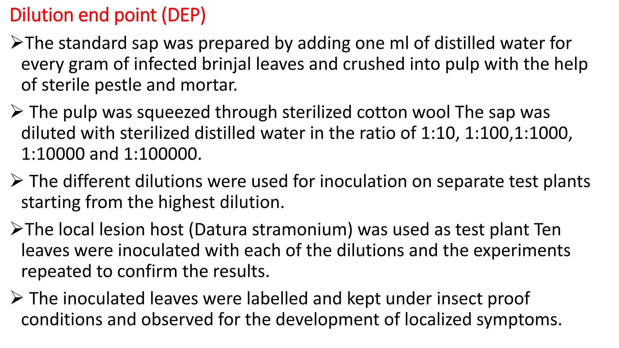 Physical properties of plant viruses, DEP and TIP | PPT