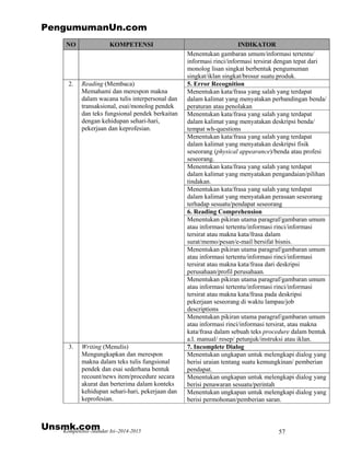 Kisi kisi-un-smk-tahun-pelajaran-2014-2015 | PDF