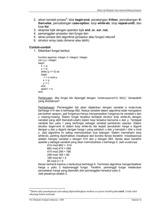Kisi kisi dan materi uji olimpiade [toki] | PDF