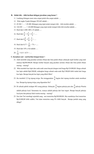 KISI-KISI PENULISAN SOAL MATEMATIKA STS 1 2024-2025.docx