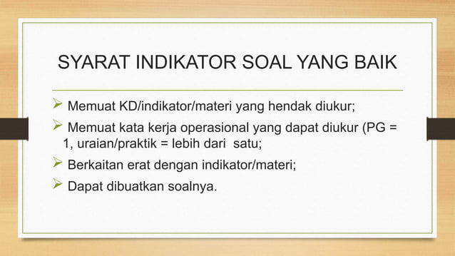 KISI-KISI SOAL-MAN3_EULIS.pptx contoh penyusunan kisi kisi | PPT