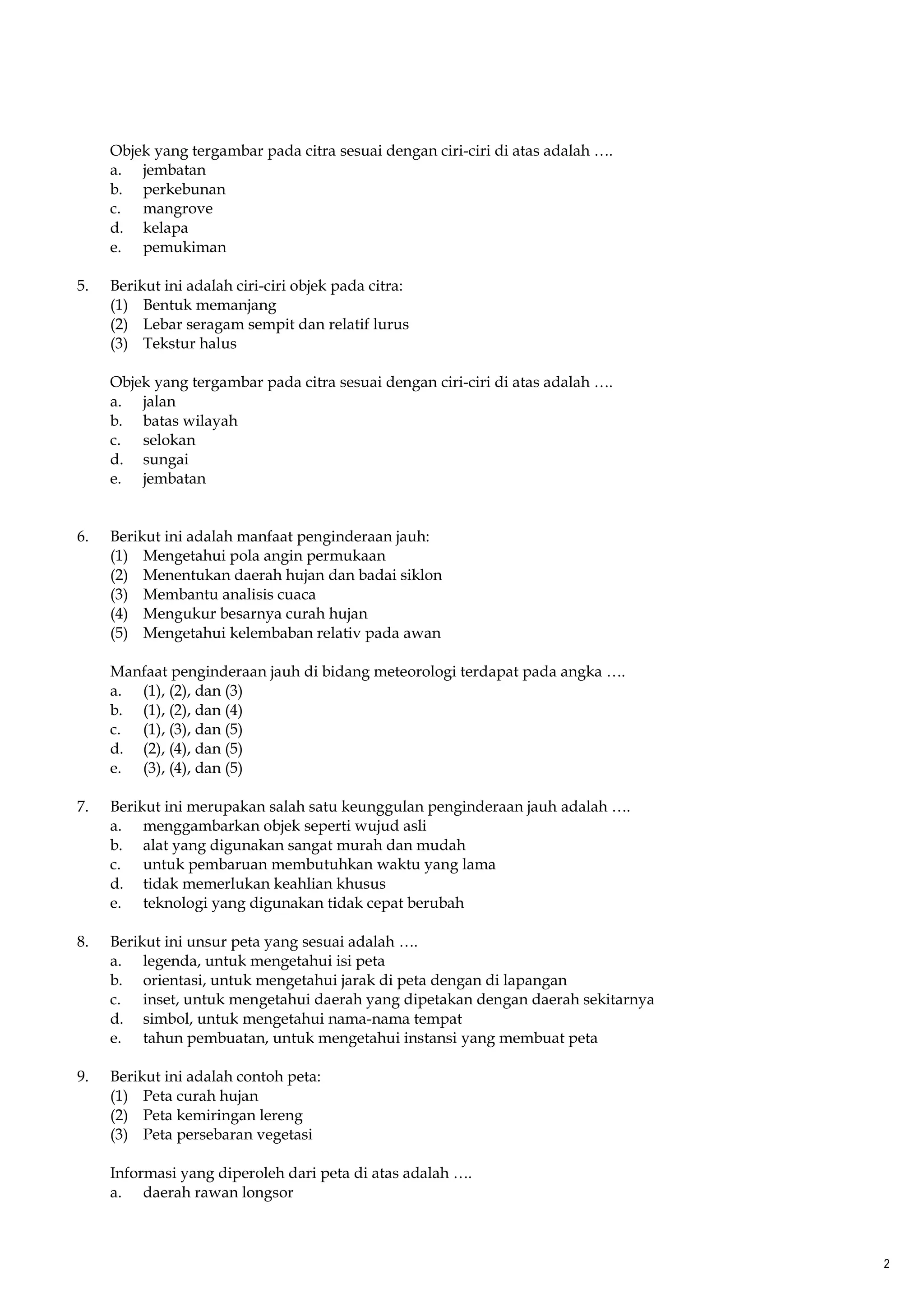 KISI-KISI Soal PAS Geografi Kelas XII.docx