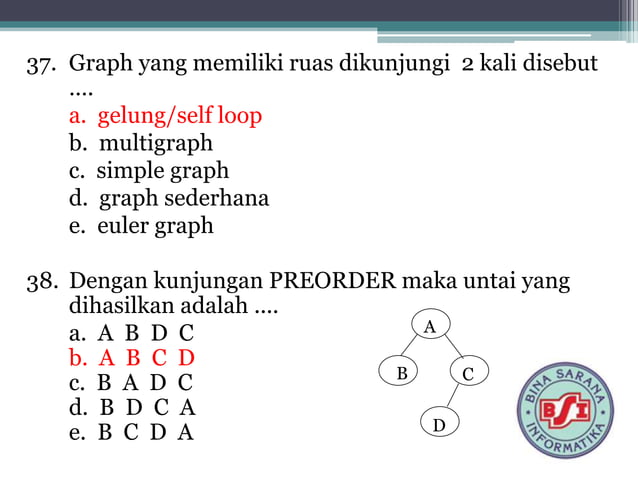 Kisi kisi uas struktur data | PPTX