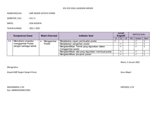 KISI-KISI ULANGAN HARIAN KLS 8-S2.docx