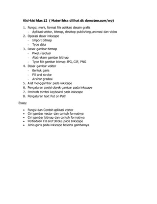 Kisi soal-uas-1-kls-xii | DOCX
