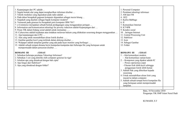 Kisi2 mgmp p. kum | PPT