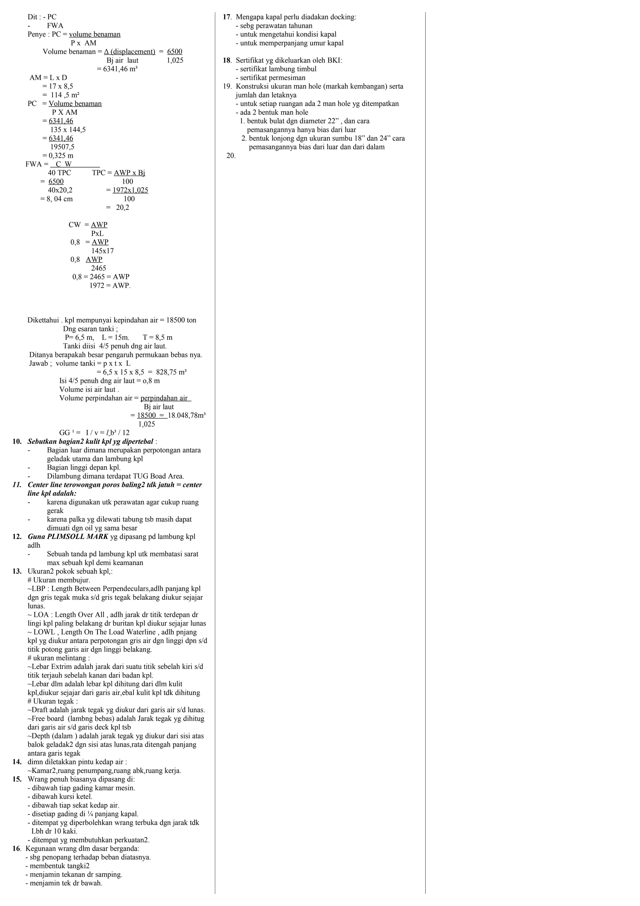 Kisi2 ukp bank kapal | DOC