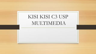 KISI KISI C3 USP.pptx
