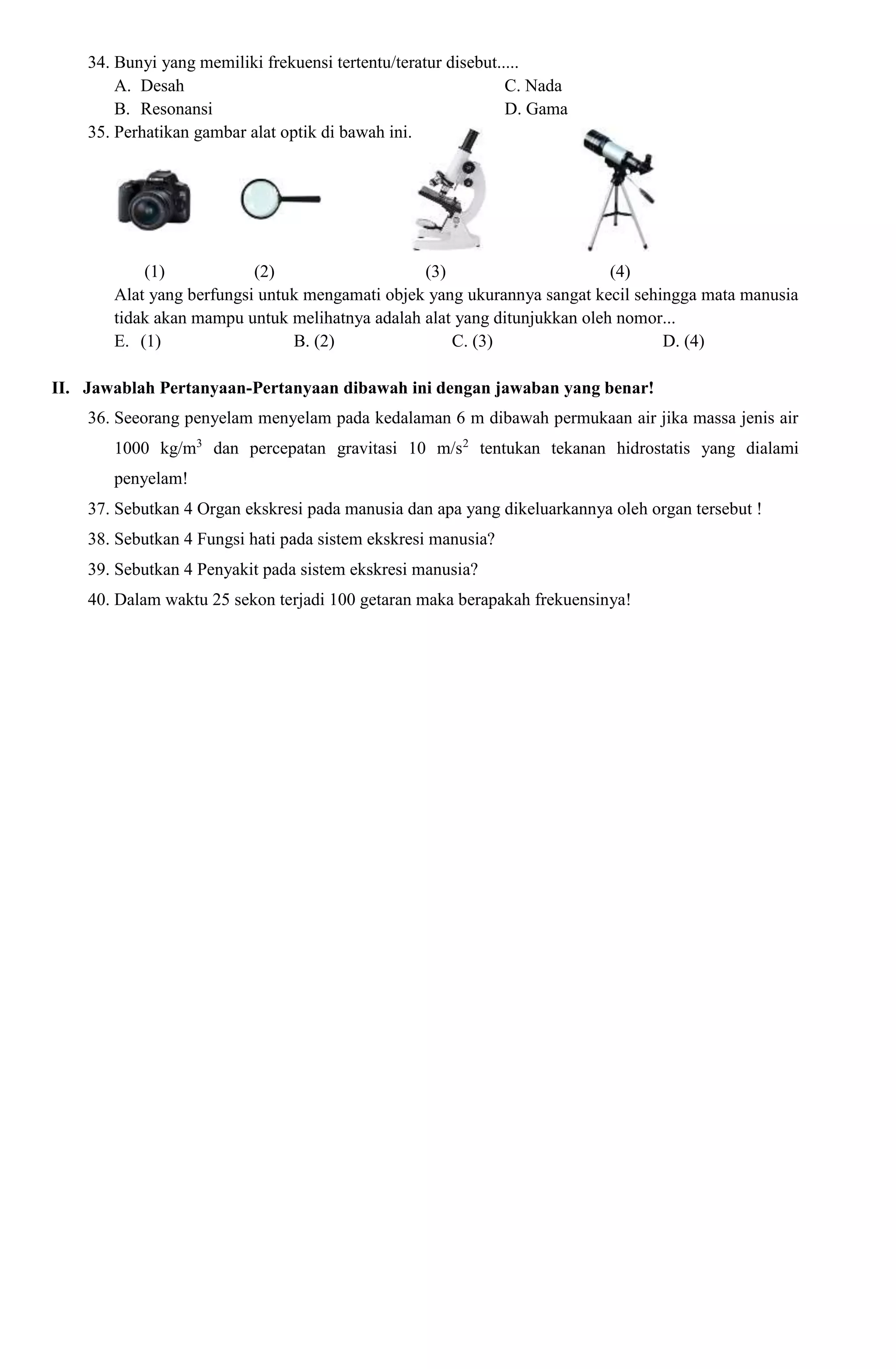kisi kisi soal PAT IPA Kelas 8 ok.docx