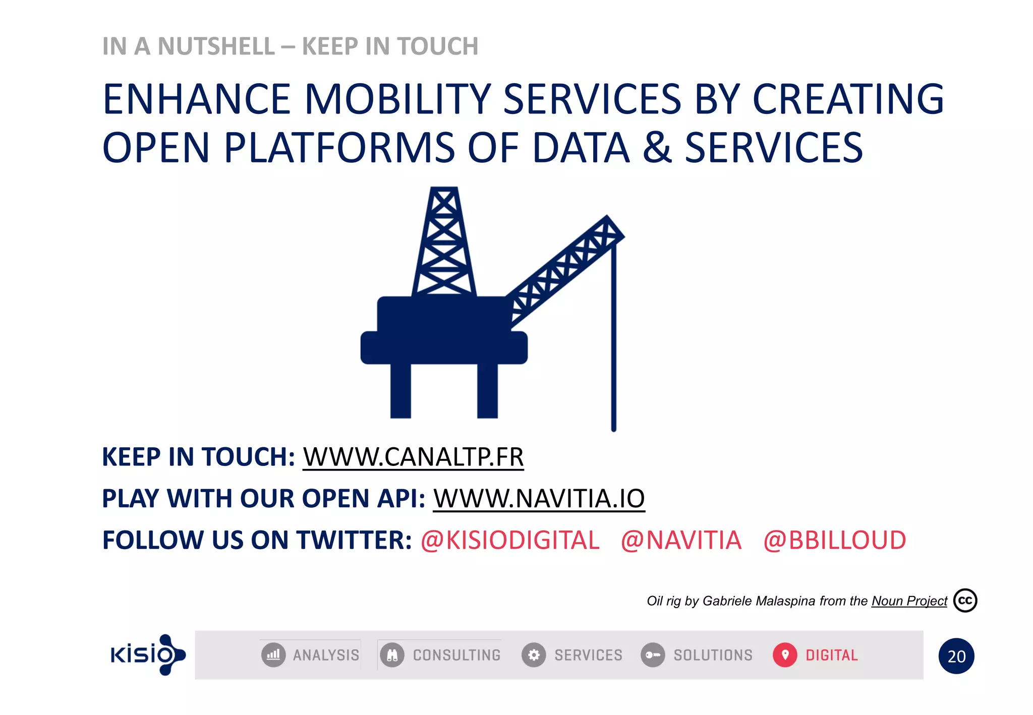 Building Open Transport solutions with Open Data/API/Softwares | PPT