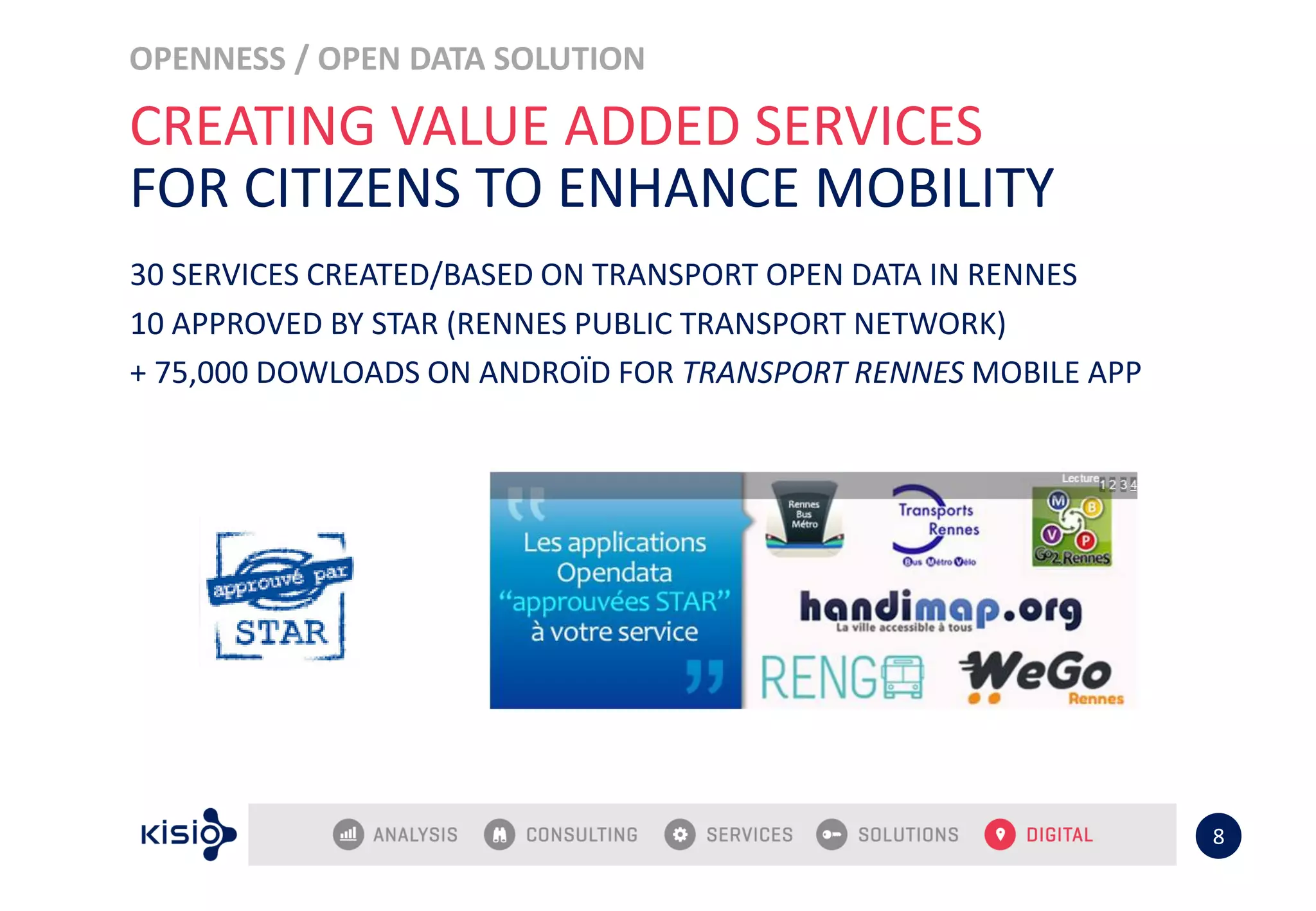 Building Open Transport solutions with Open Data/API/Softwares | PPT