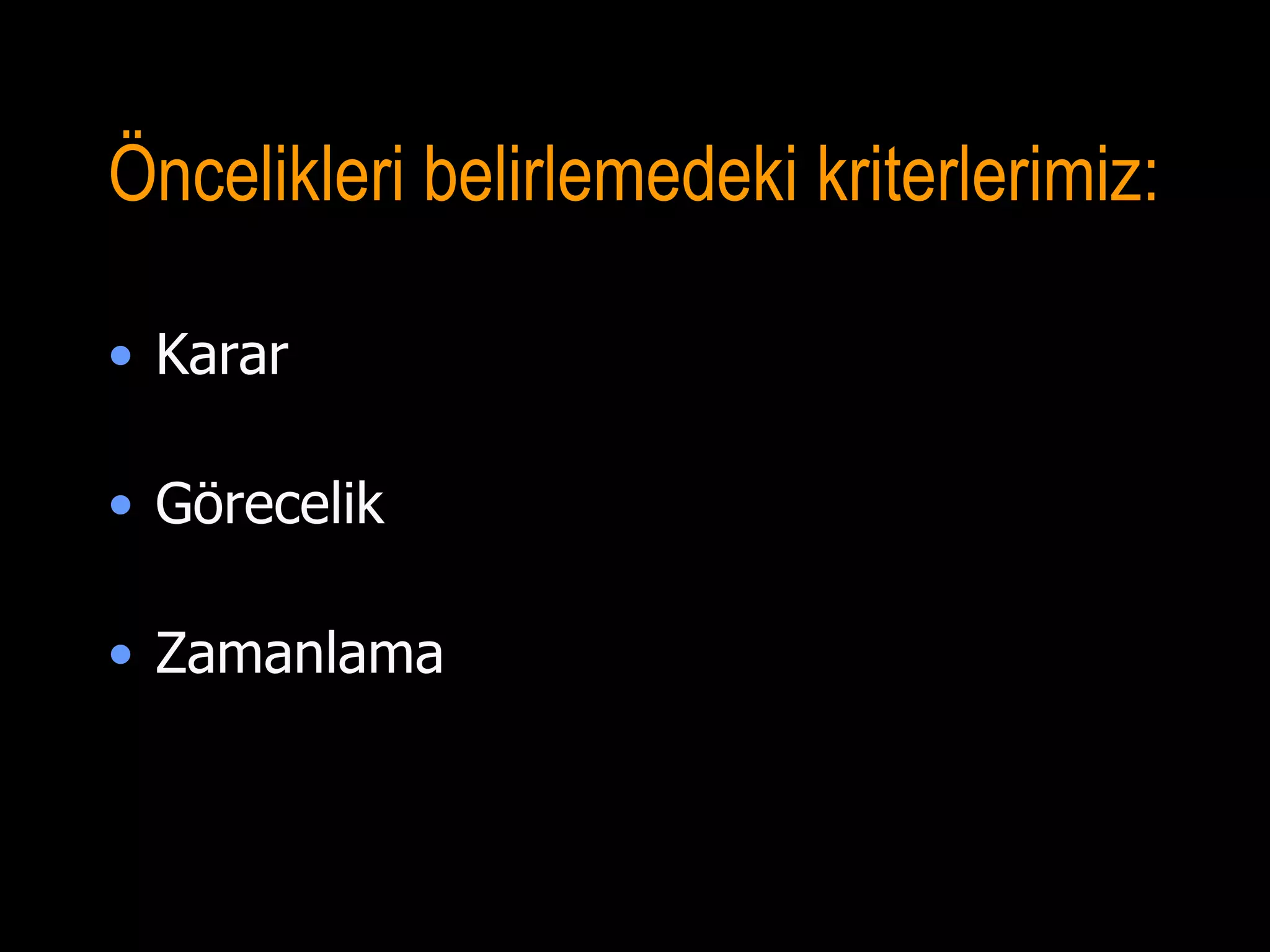 Kisisel Zaman Yonetimi | PPT