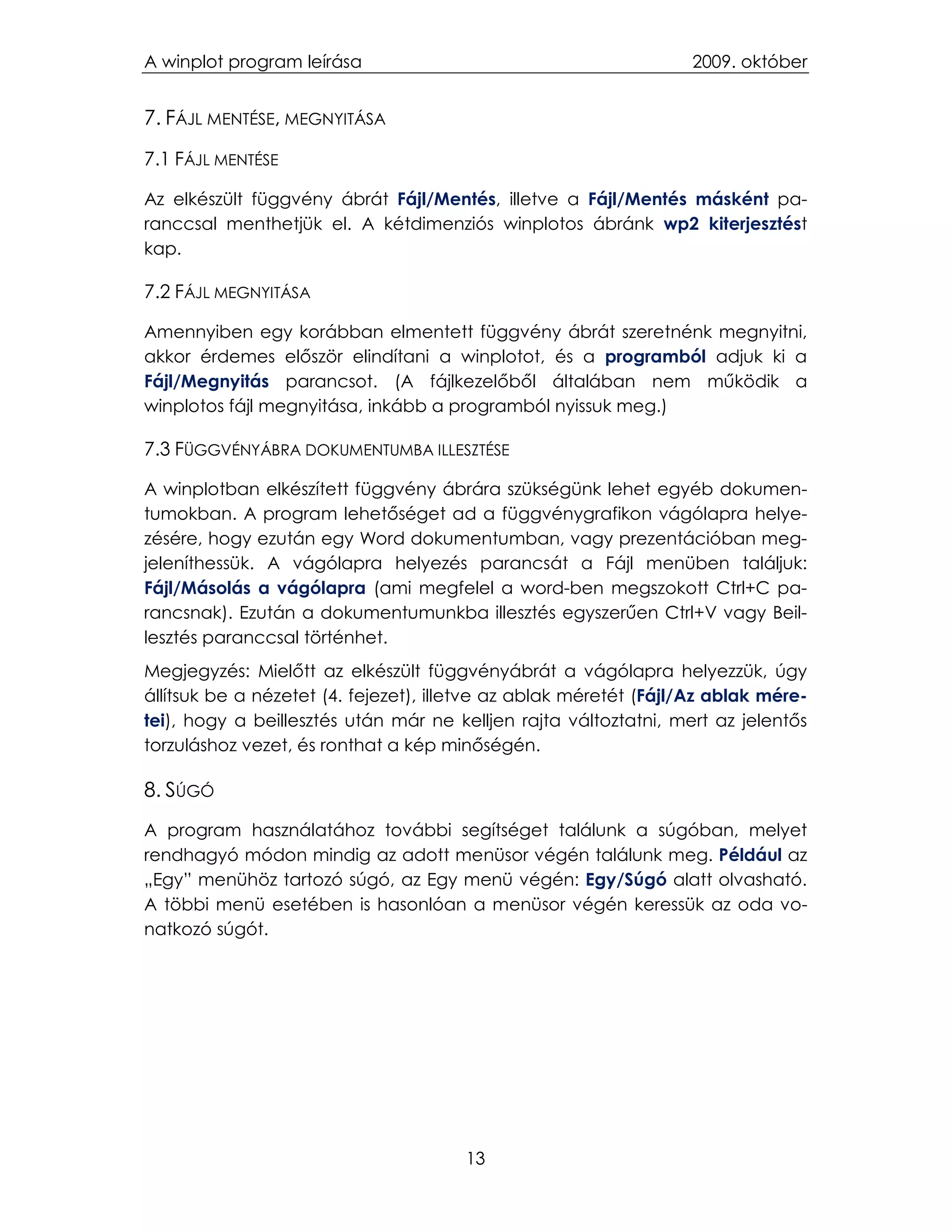 Kis Marta: Winplot szoftver | PDF