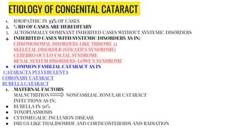 Congenital Cataract | PPTX