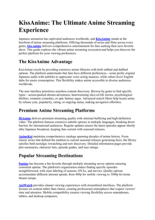 KissAnime: Your Ultimate Anime Streaming Destination.pdf