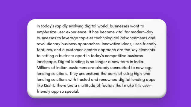 Kissht Features That Make It An Ultimate Lending App.pptx