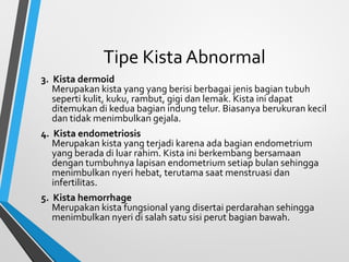 Kista ovarium | PPT