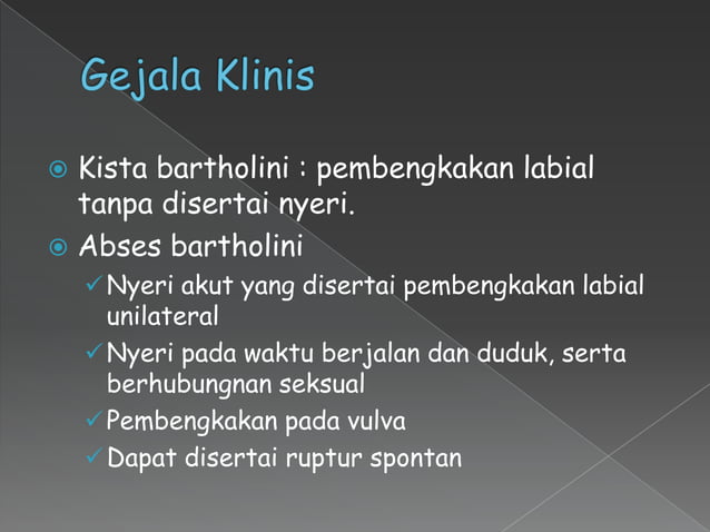Kista dan abses kelenjar bartholini | PPTX