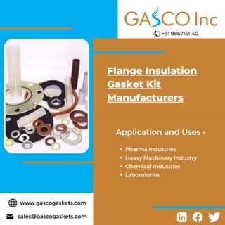 Graphoil Ring Gaskets Flange Insulation Gasket Kit Industrial Cut ...